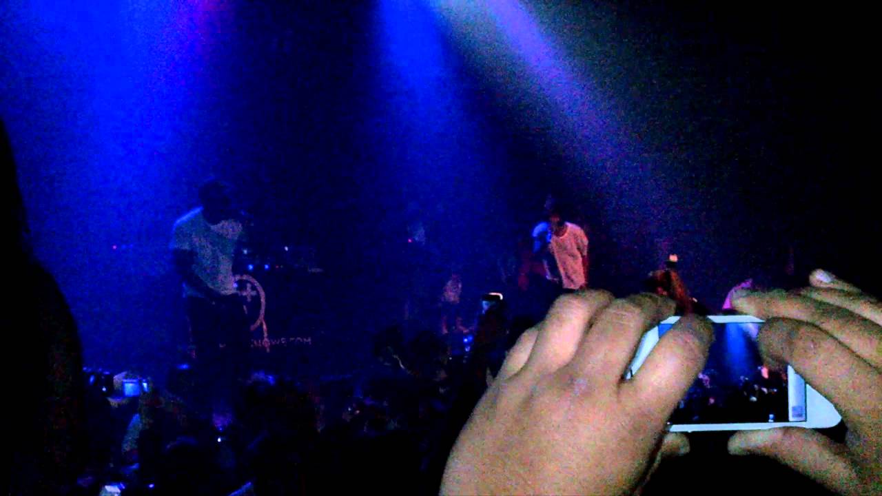 A$AP Rocky stage diving in Houston concert - YouTube