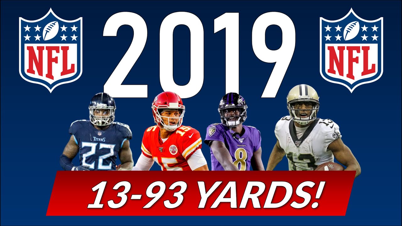All NFL Stars Longest Plays 2019 - YouTube