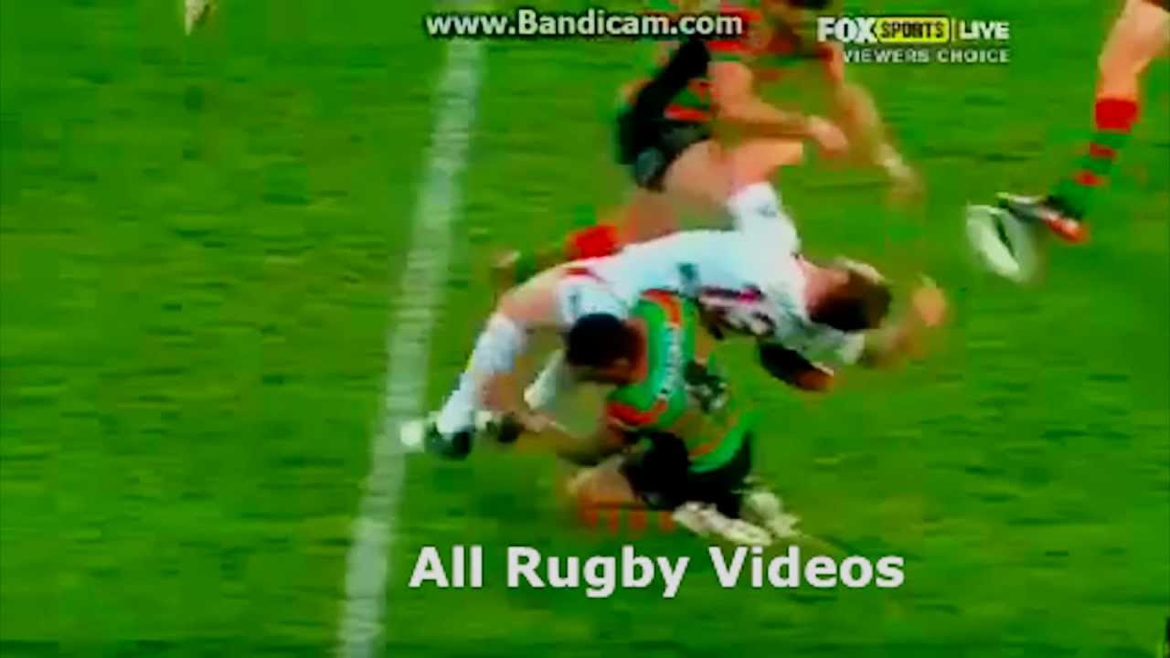 Greg Inglis Huge Hit On Dean Young - YouTube