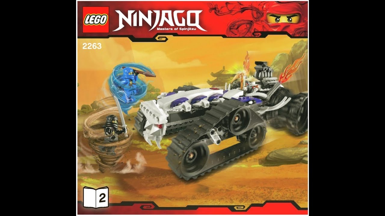 LEGO Ninjago Turbo Shredder 2263 Instructions Book DIY 2 - YouTube