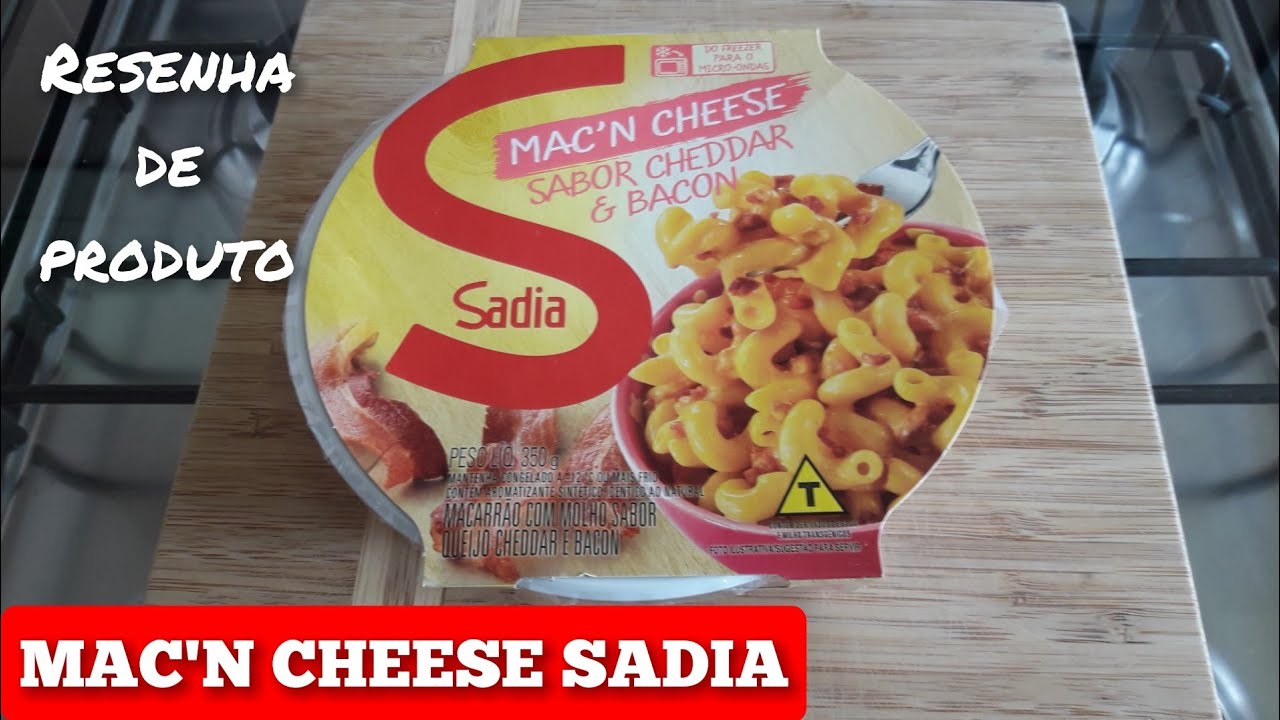 EXPERIMENTANDO MAC'N CHEESE - SABOR CHEDDAR E BACON SADIA | RESENHA DE ...