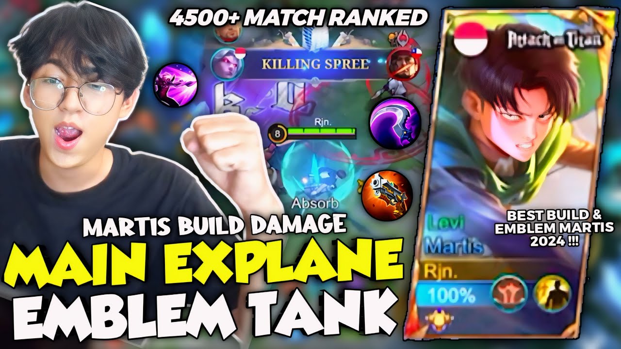 AWAL SEASON PAKE MARTIS EXP EMBLEM TANK TAPI BUILD DAMAGE! | EX TOP ...