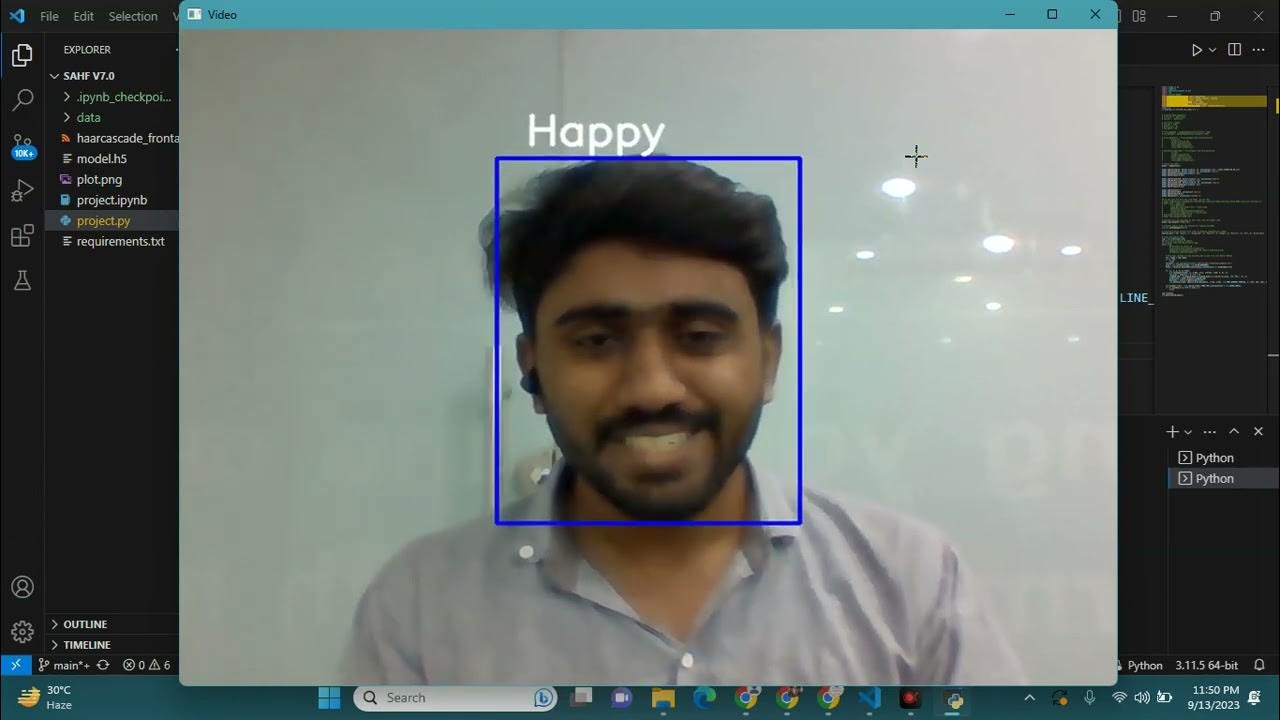 Facial emotion recognition using deep learning python - YouTube