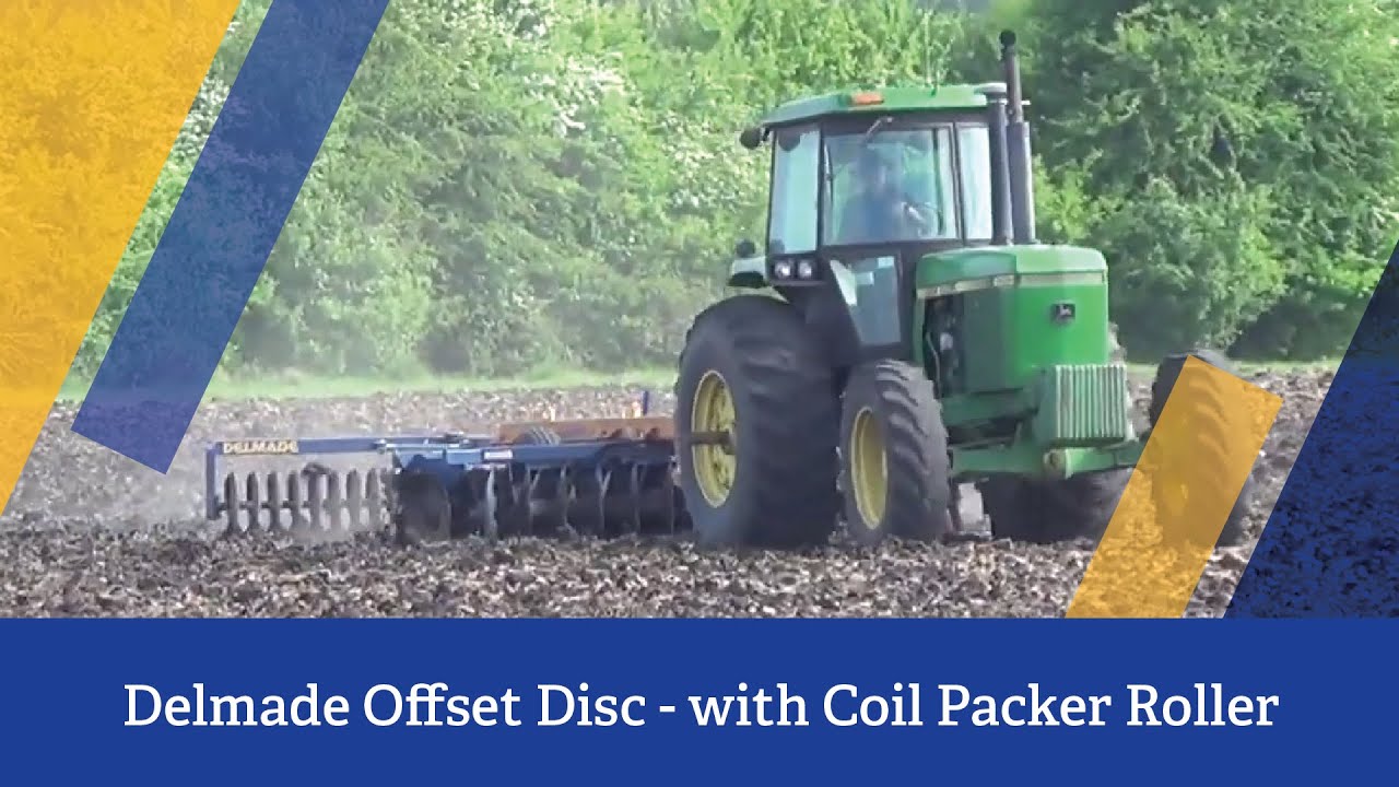 Delmade Offset Disc - with Coil Packer Roller - YouTube