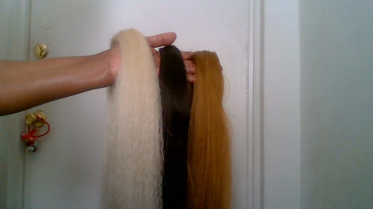 How To: Blend Three Colors Of Braiding Hair From Home - YouTube