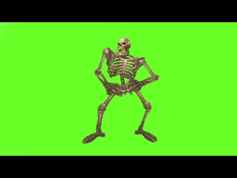 skeleton dance green screen effects animation HD video l no copyright ...