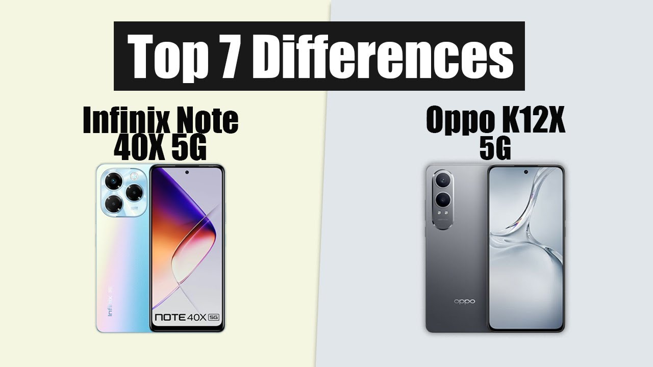 Infinix Note 40X 5G VS Oppo K12X 5G | Full Detail - YouTube