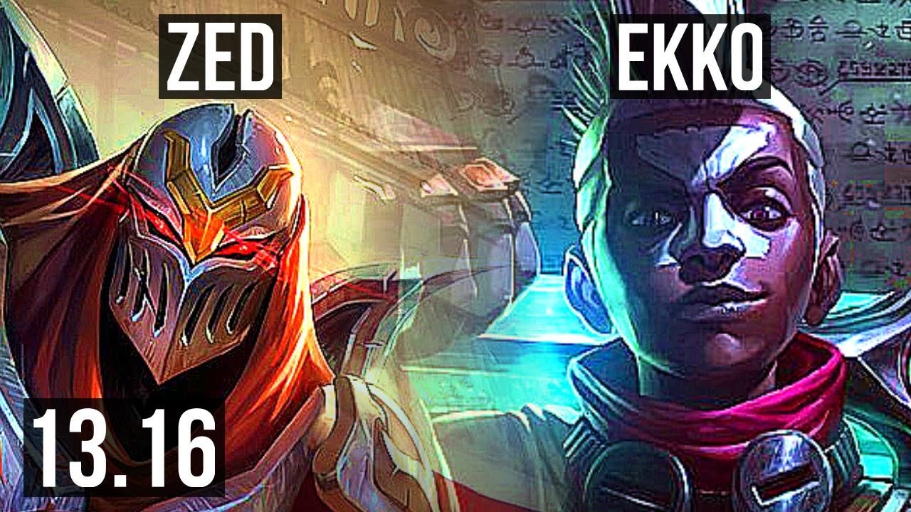 ZED vs EKKO (MID) | 6/0/1, 1.2M mastery, 400+ games, Dominating | NA ...
