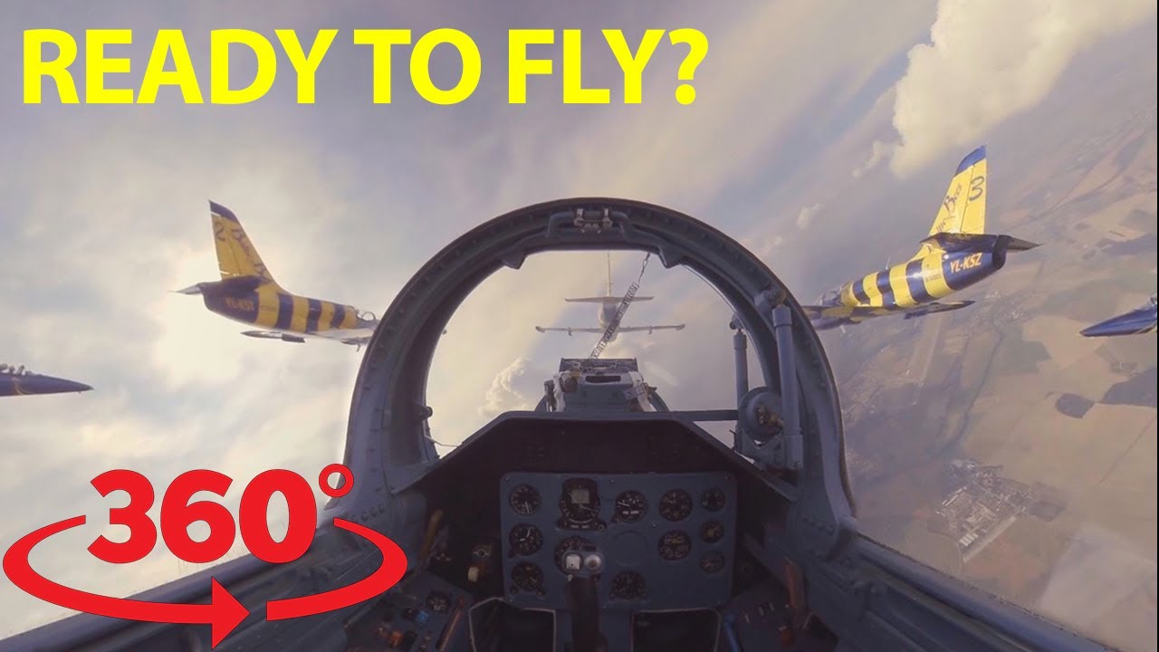 Jump in the cockpit and fly wing to wing with fighter jets in 360 - YouTube
