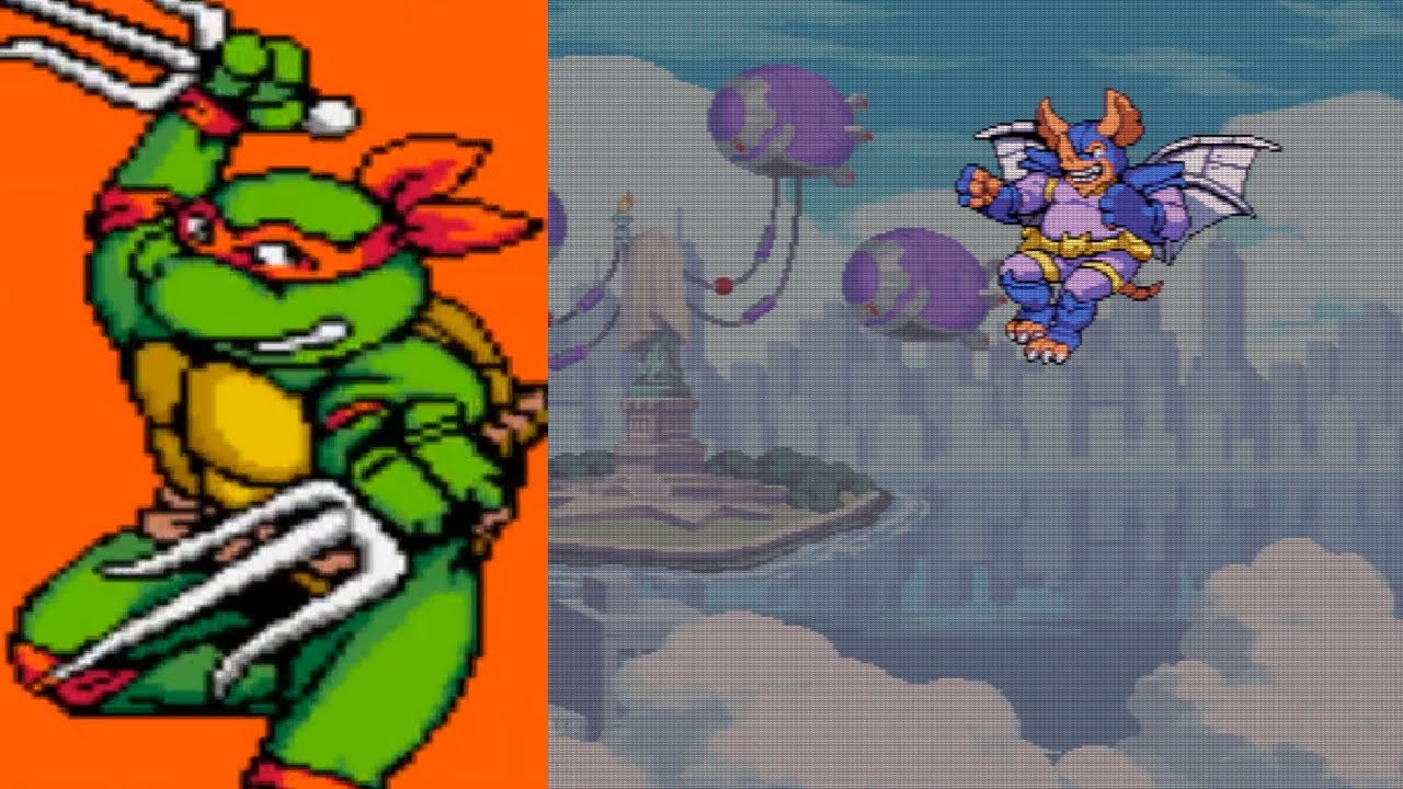 TMNT Shredder's Revenge with Turtles in Time music - Riders in the Sky (Raph, Gnarly) - YouTube