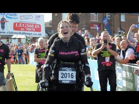 Paralyzed Pregnant Woman Completes Marathon Using Bionic Suit