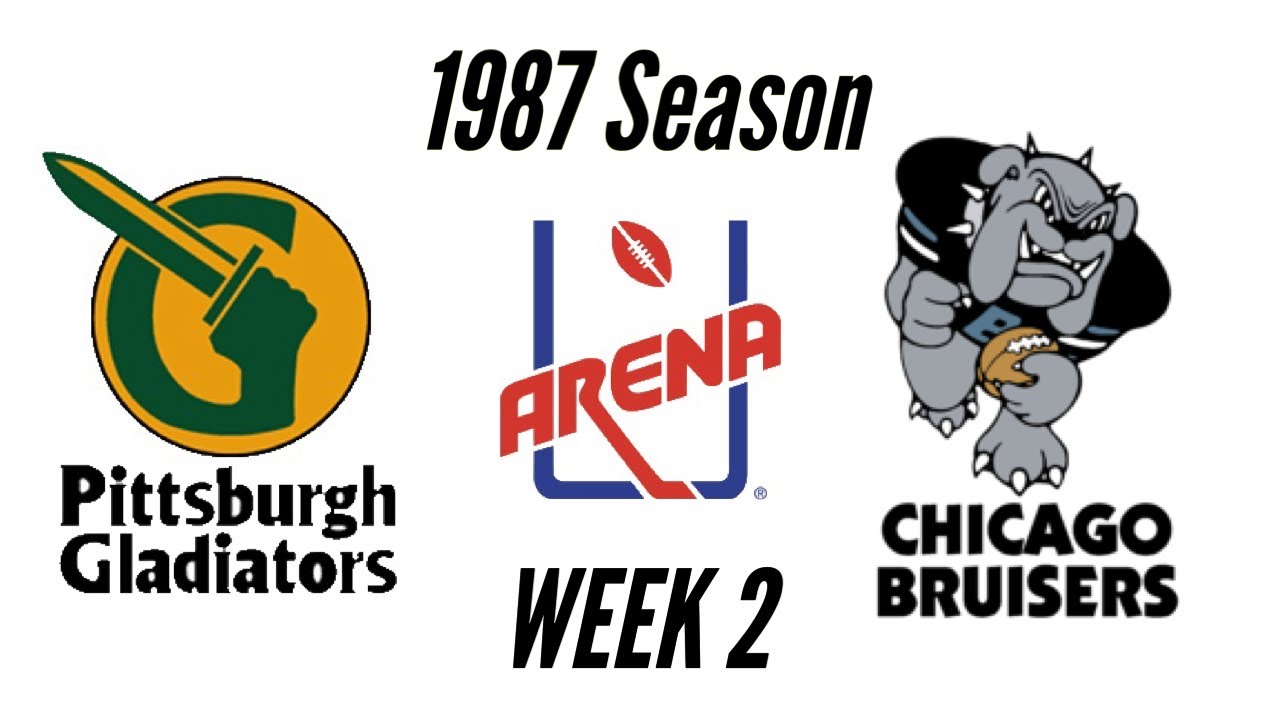Arena Football League 1987 Season Week 2: Chicago Bruisers @ Pittsburgh ...