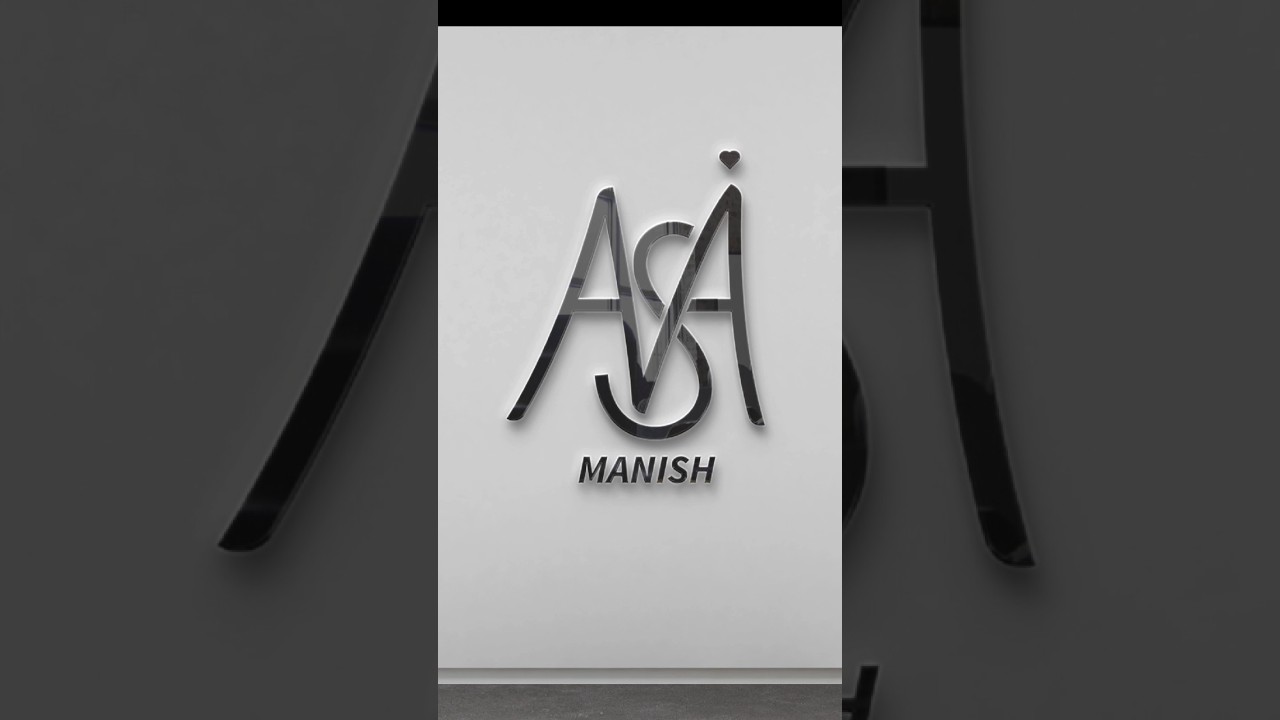 Manish Name Logo