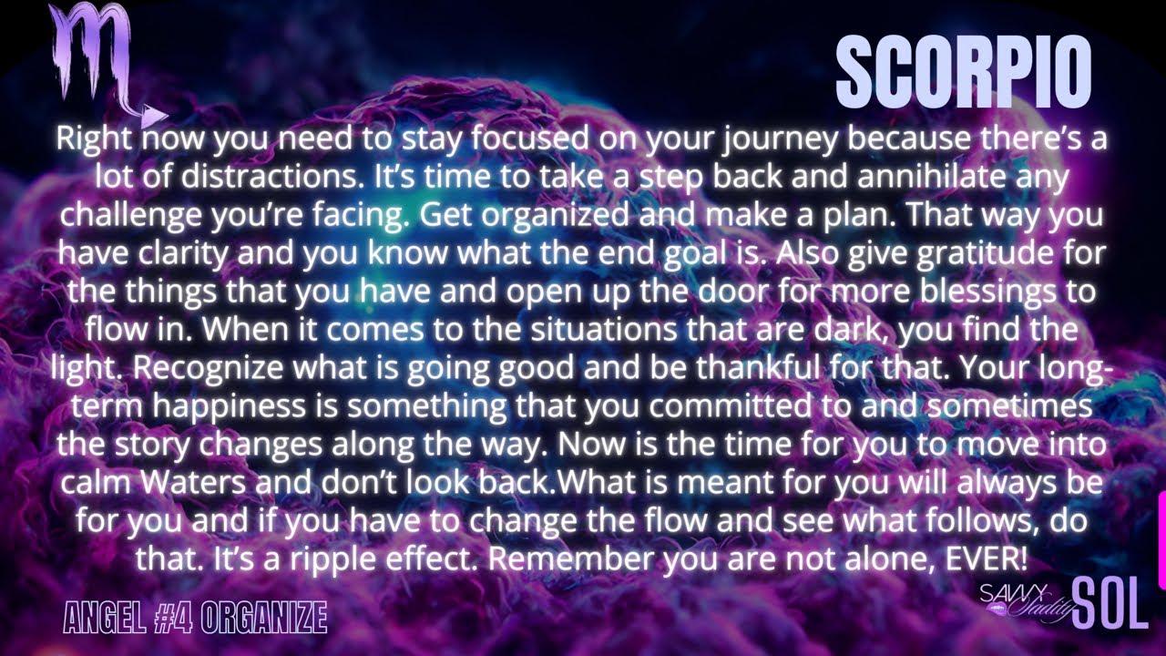 Scorpio ♏️ This is your message! - YouTube