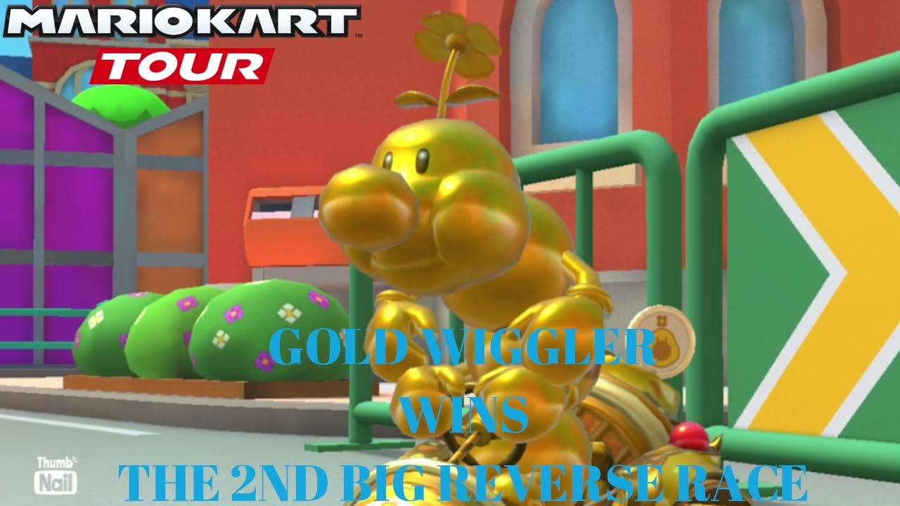 Gold Wiggler Wins The 2nd Big Reverse Race - YouTube