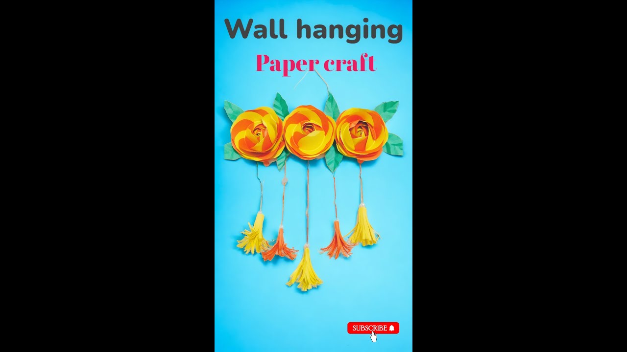 Wall hanging paper craft - YouTube