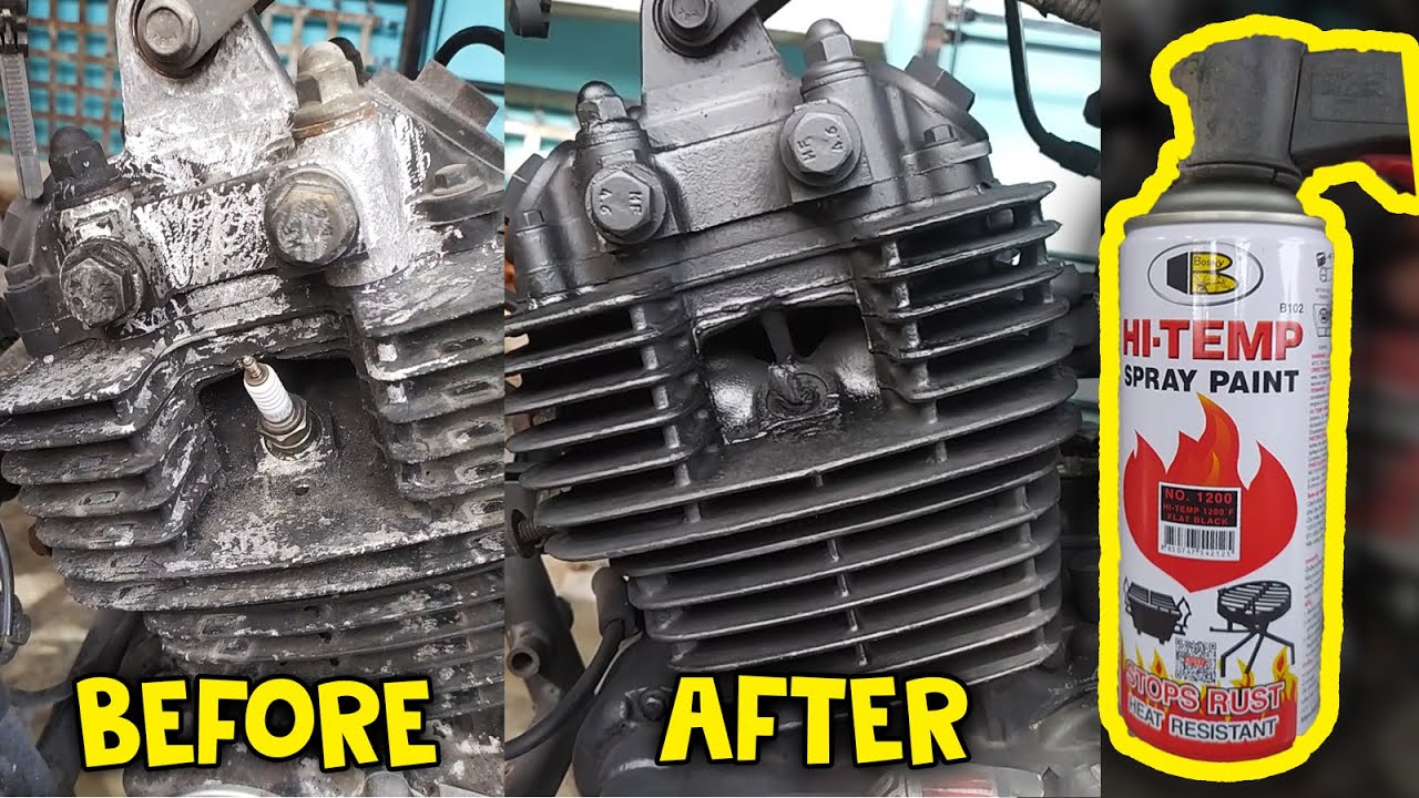 ENGINE REPAINT | HI-TEMP SPRAY - YouTube