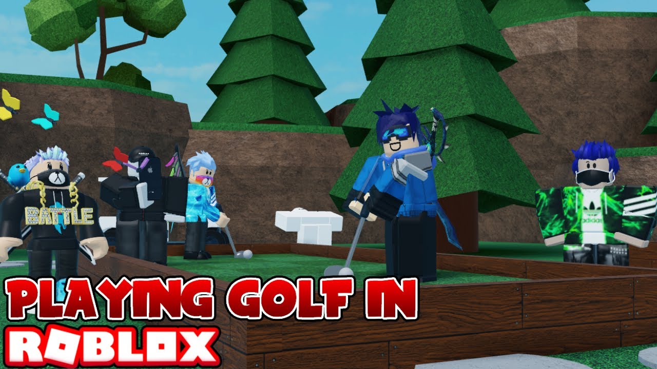 I WENT GOLF WITH MY FRIEND IN ROBLOX | ROBOX SUPER GOLF - YouTube