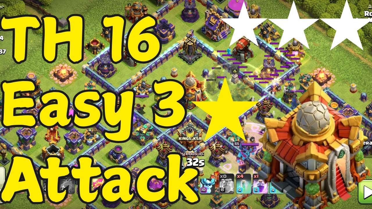 BEST TH16 Attack Strategy 2025 in Clash of Clans | This Th16 Attack ...
