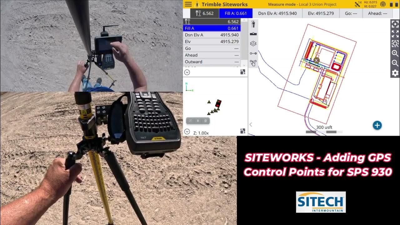 Siteworks Setting GPS Control points for SPS930 setup - YouTube