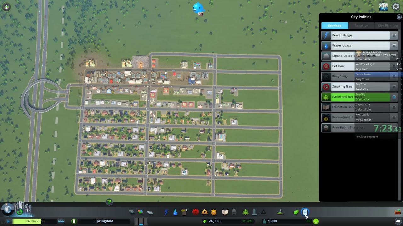 Cities: Skylines - Two Rivers Speedrun [1h 28m] - YouTube