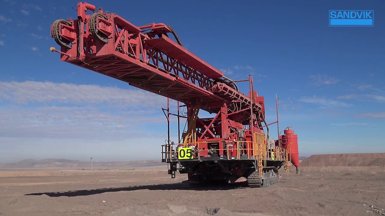 Sandvik DR416i Top Drive Rotary Drill - YouTube