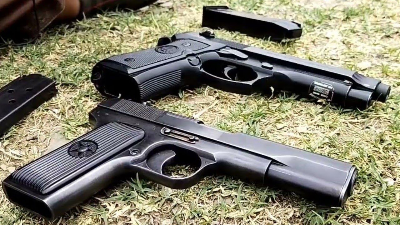 TT vs Beretta /9mm vs 30 Bore pistol - YouTube