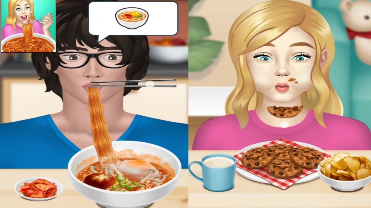 Mega Mukbang gameplay 3D | 3D games | Eating Asmr chellage | Android ...