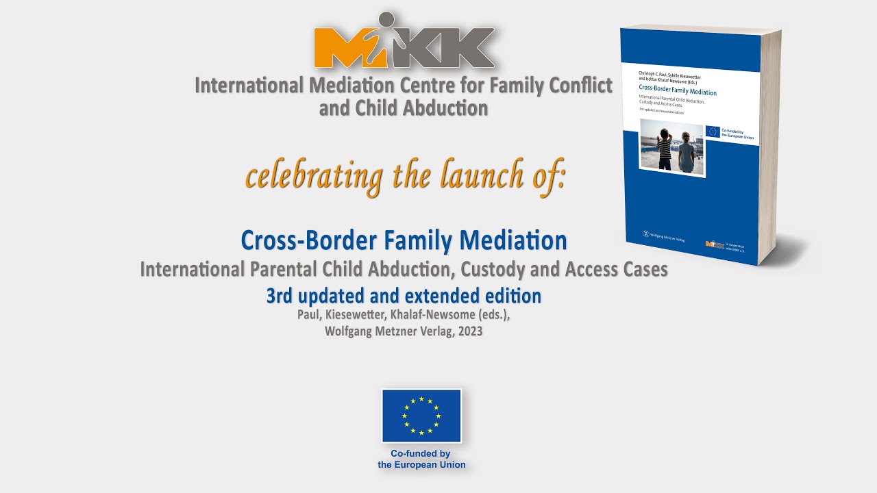 Celebrating the Launch of the Book: Cross-Border Family Mediation - YouTube