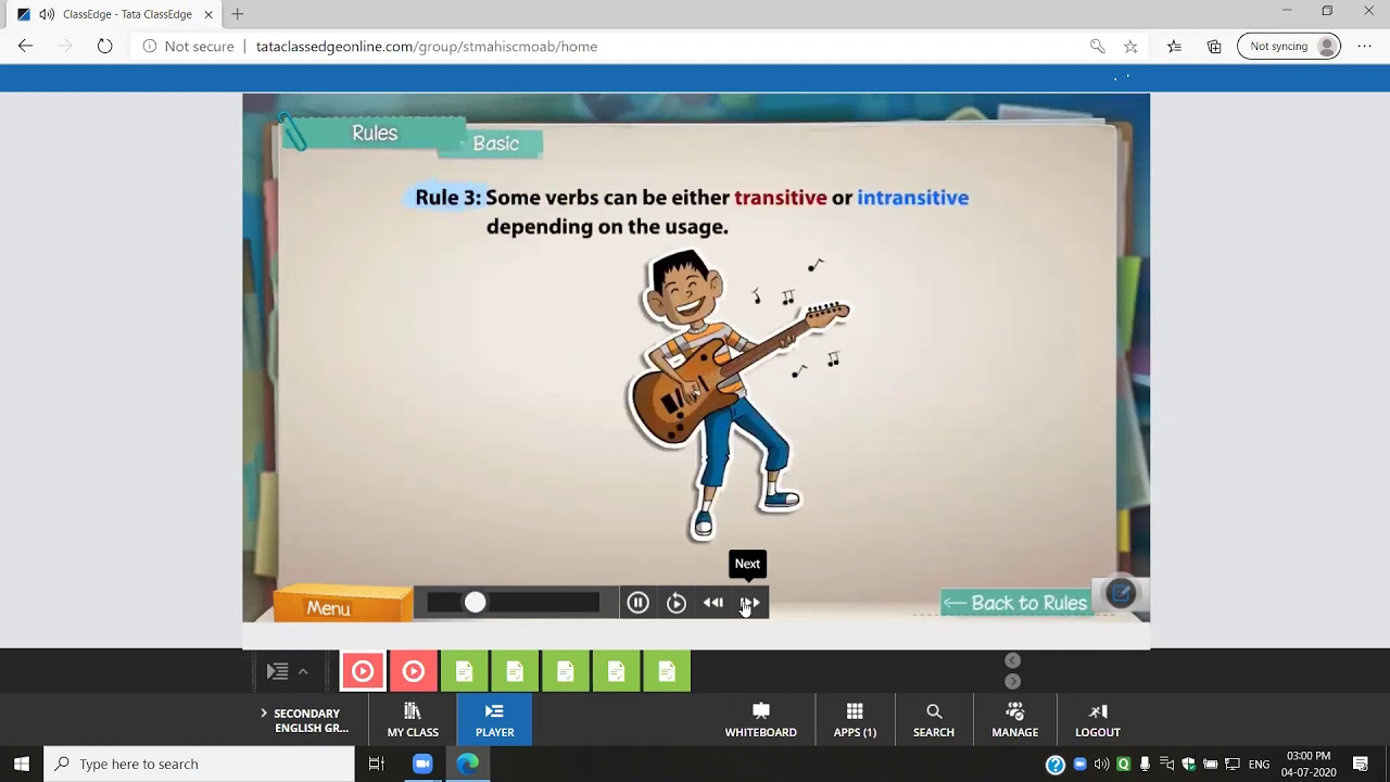 Class 7 Eng 1 Transitive & Intransitive Verbs - YouTube