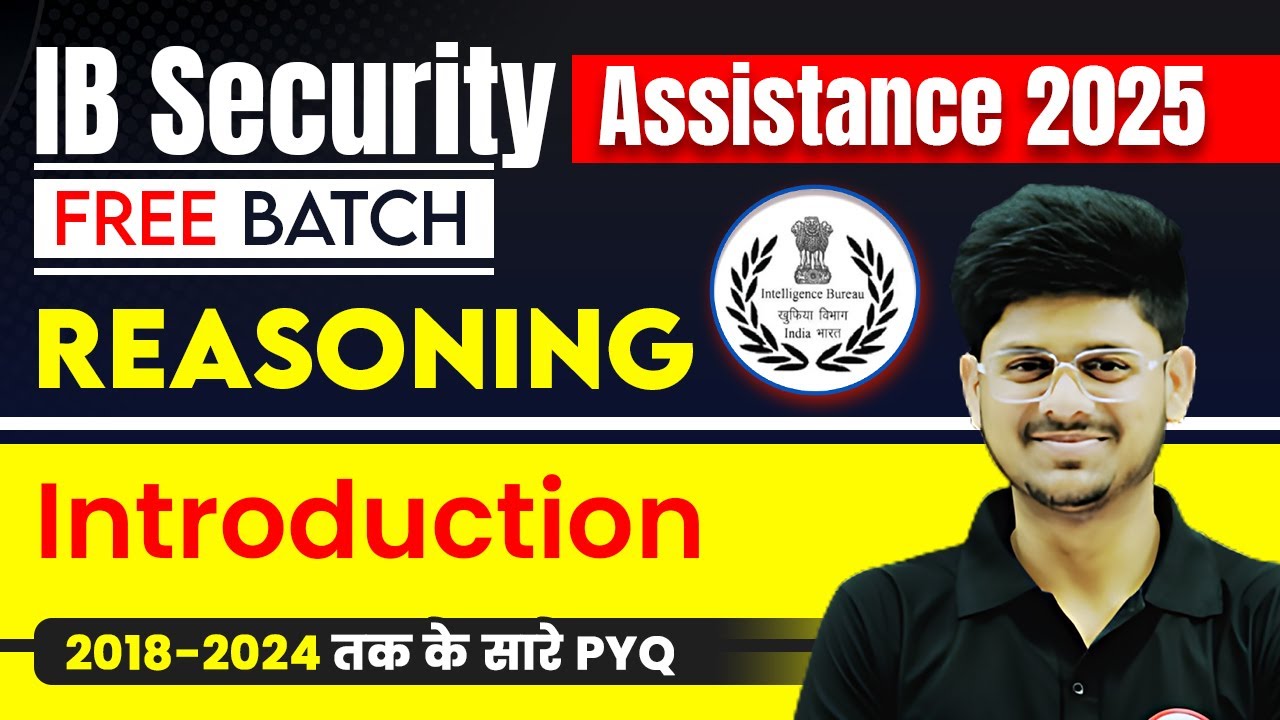 IB Security Assistant Classes | Reasoning 05 | IB Security Assistant ...