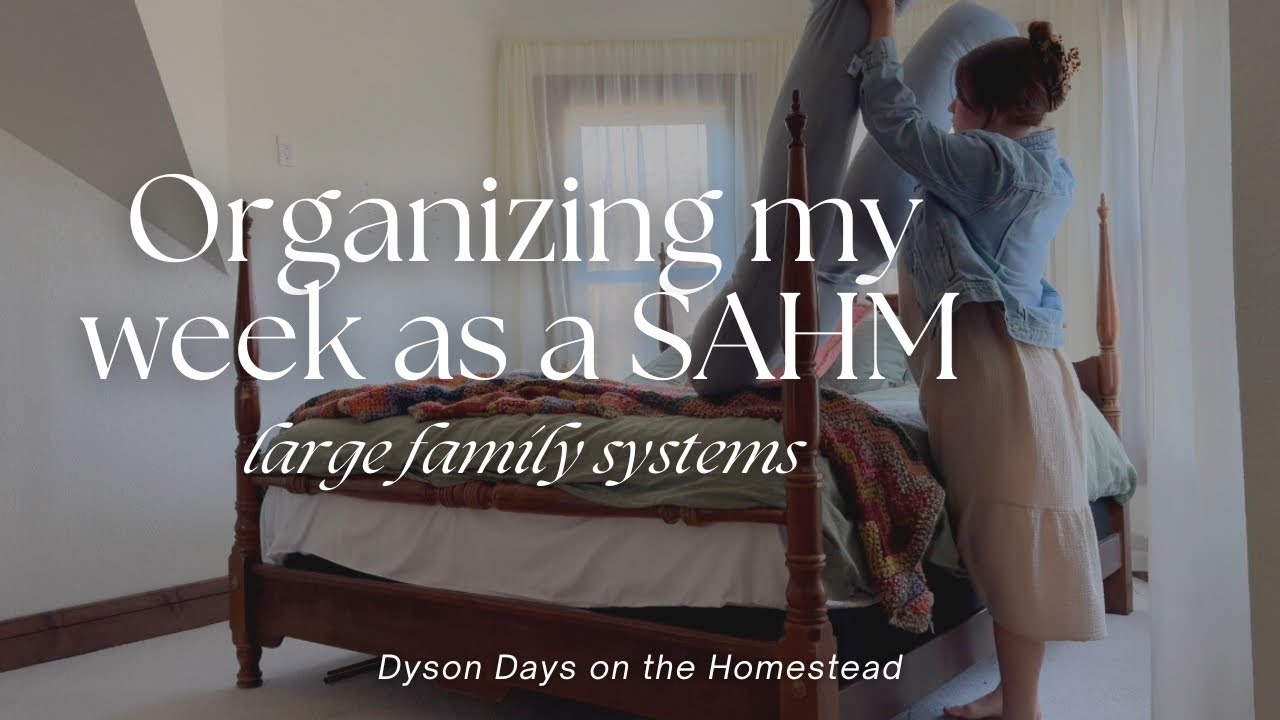 Organizing my week as a SAHM, large family logistics. - YouTube