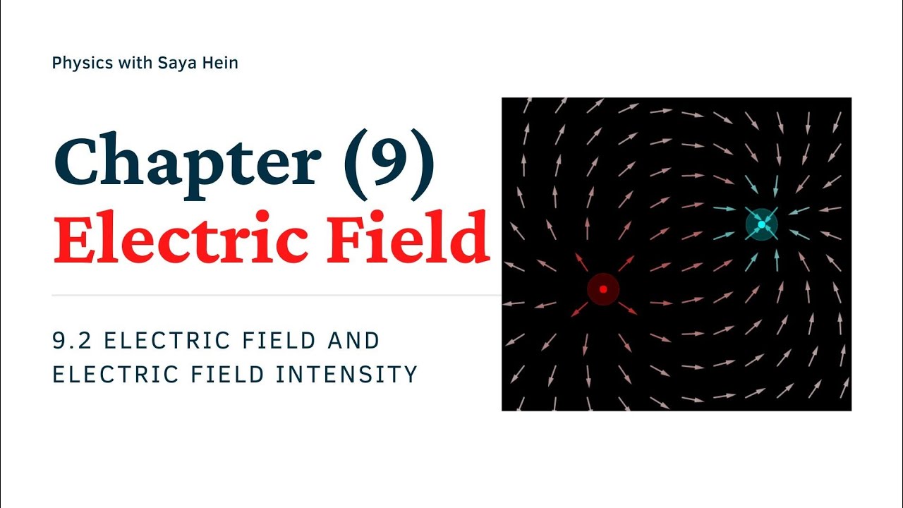 Grade (11) Physics (စနစ်သစ်) Chapter (9) (9.2 Electric Field and ...
