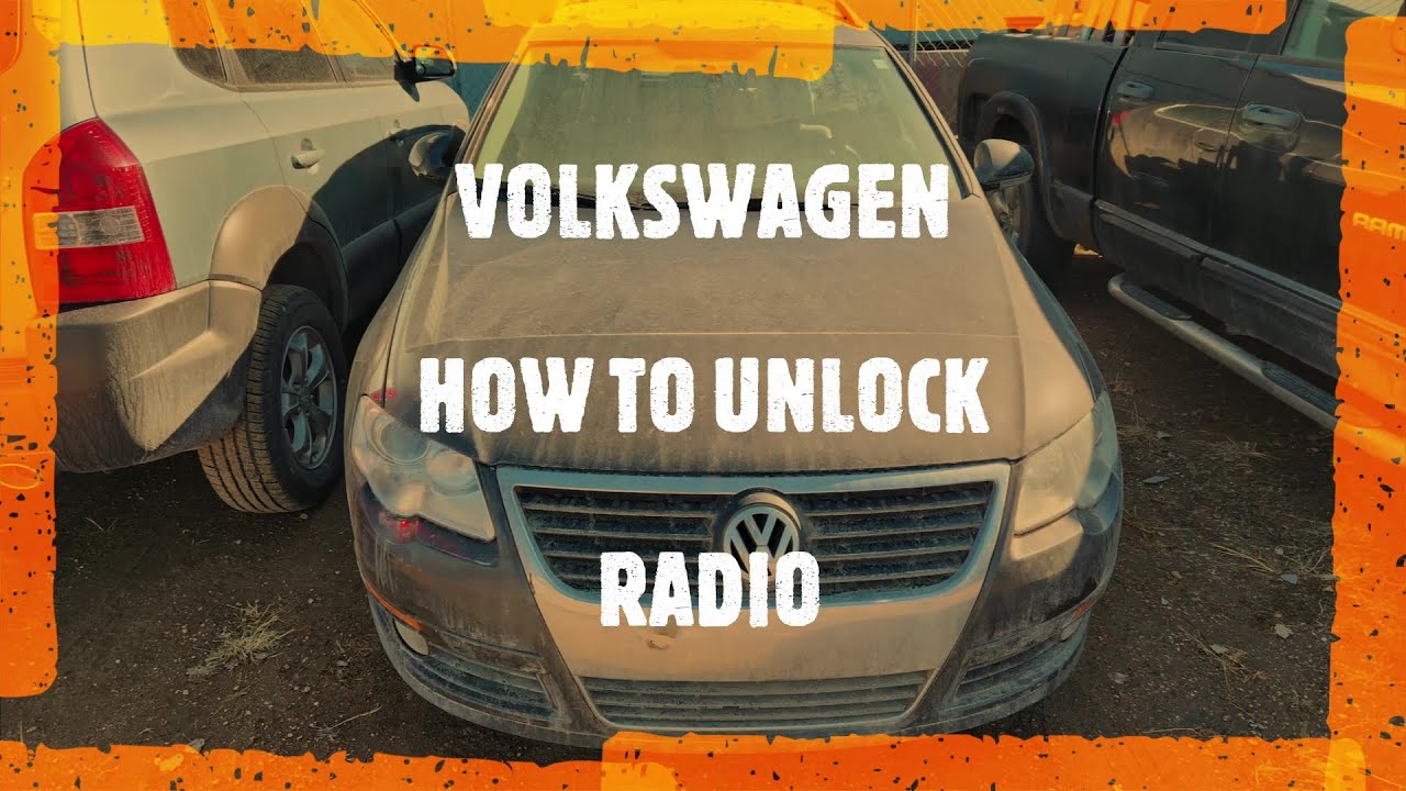 Volkswagen HOW TO UNLOCK RADIO USING RADIO SAFE CODE YouTube