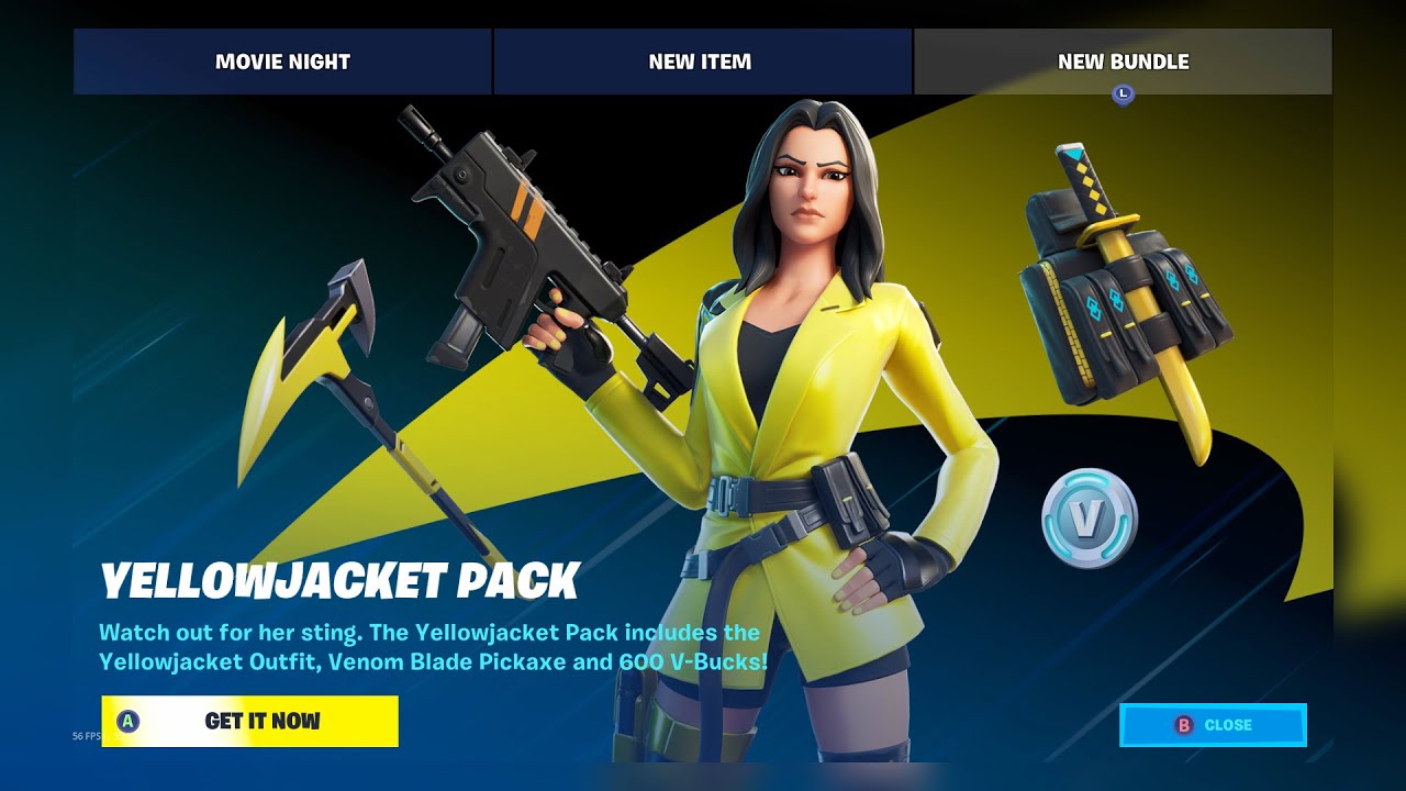 NEW YELLOWJACKET PACK + NEW WADDLE AWAY EMOTE IN FORTNITE - YouTube