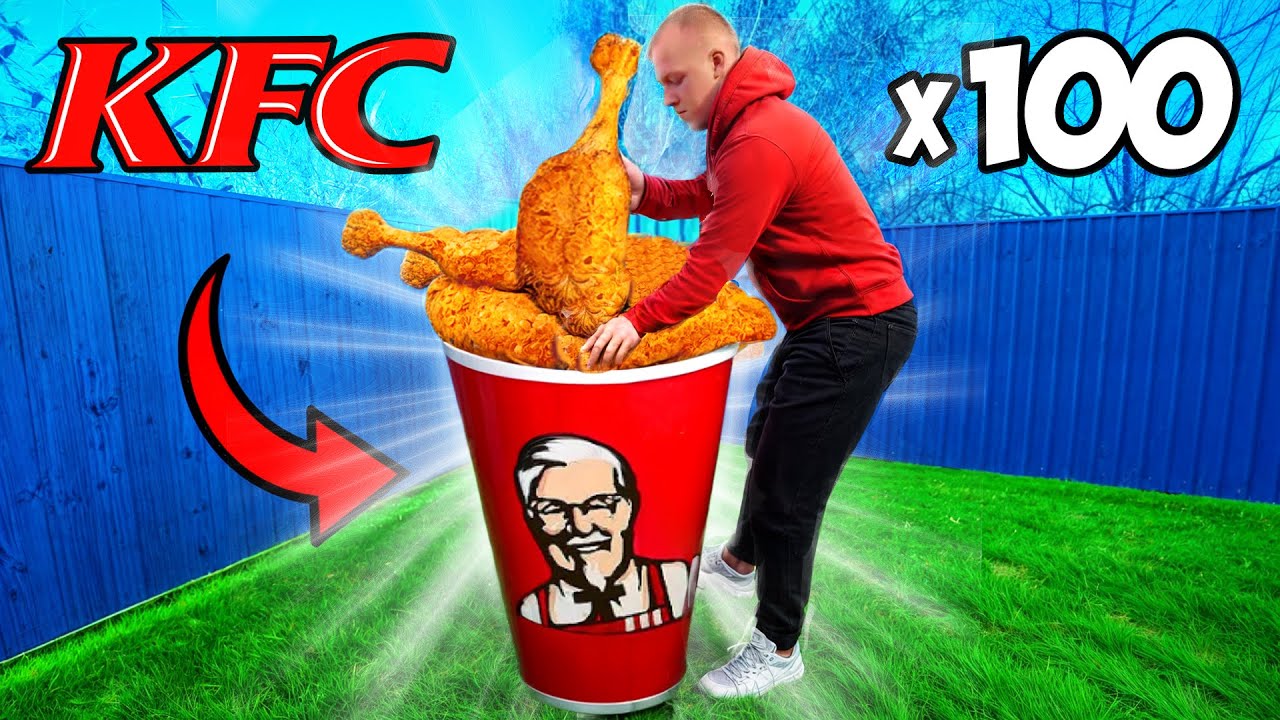 Géant KFC Bucket | Comment fabriquer le plus grand pilon KFC DIY au ...