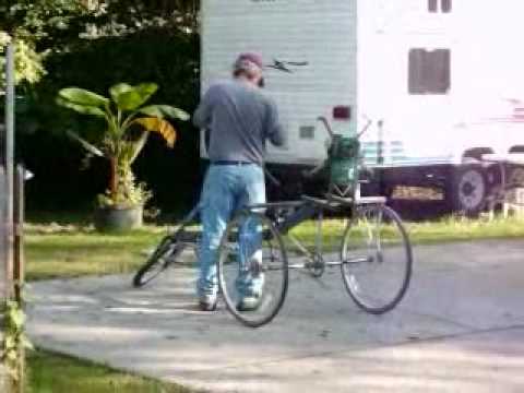 3 wheeled 32cc chopper bike with propeller - YouTube
