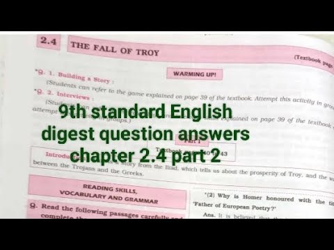 9th standard English digest question answers chapter 2.4 THE FALL OF ...
