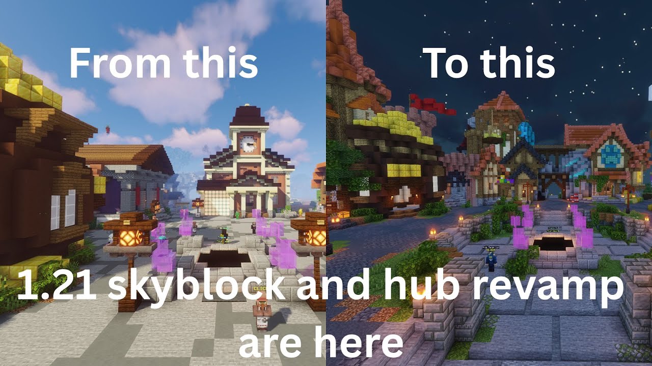 The HUB REVAMP is HERE so let's EXPLORE - Hypixel Skyblock - YouTube