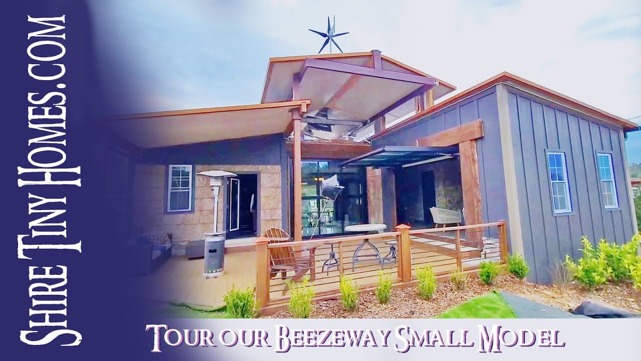 Tiny Home MODEL walk-thru of the Breezeway Small our most popular plan ...
