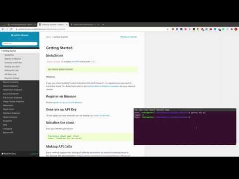 Binance API tutorial in python - YouTube