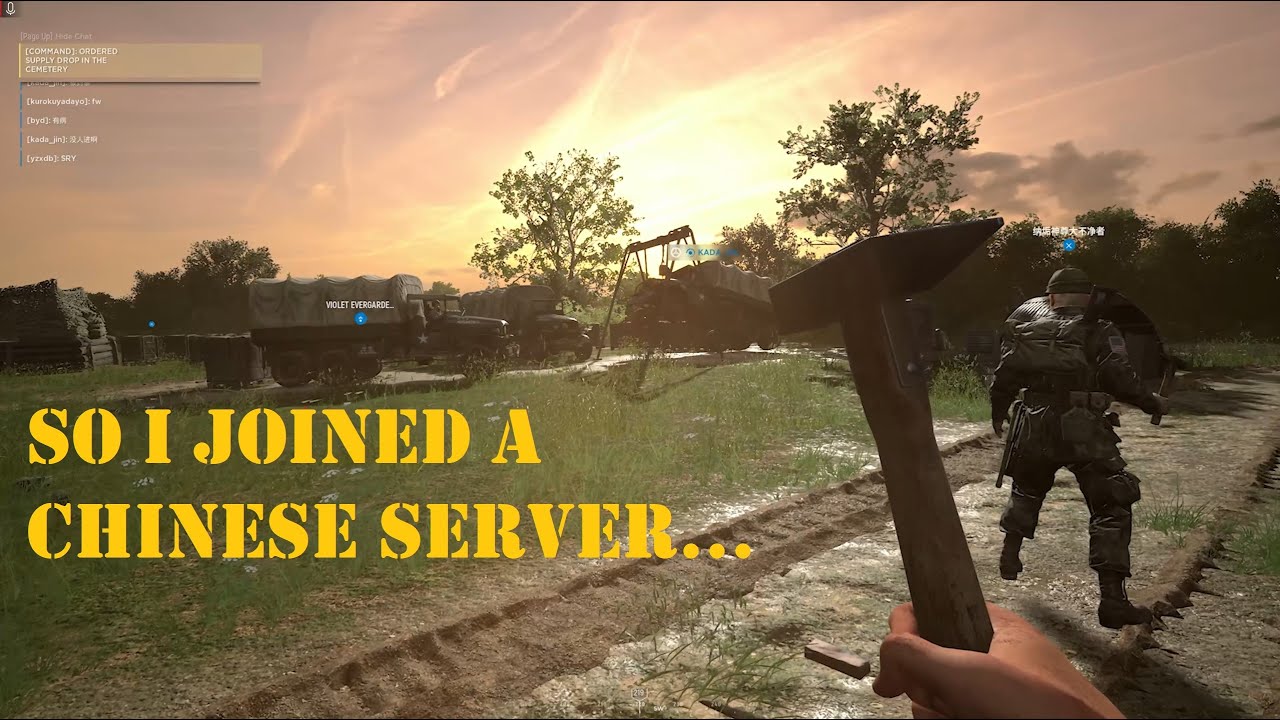 What I discovered when I joined a Chinese Hell Let Loose server ...