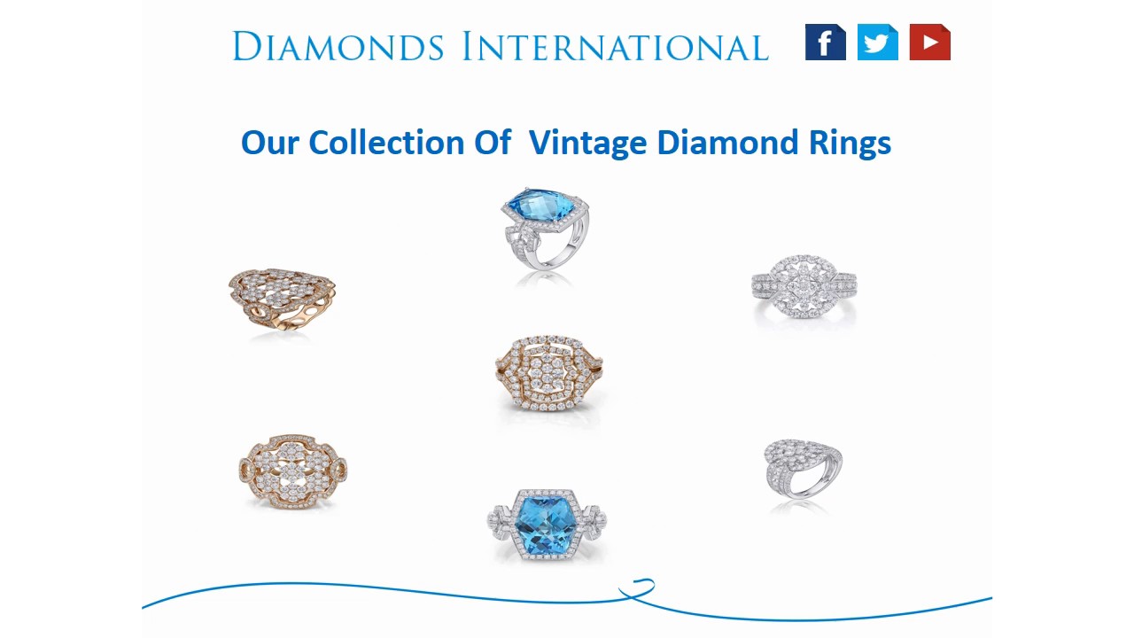 Vintage Diamond Rings - Diamonds International - YouTube