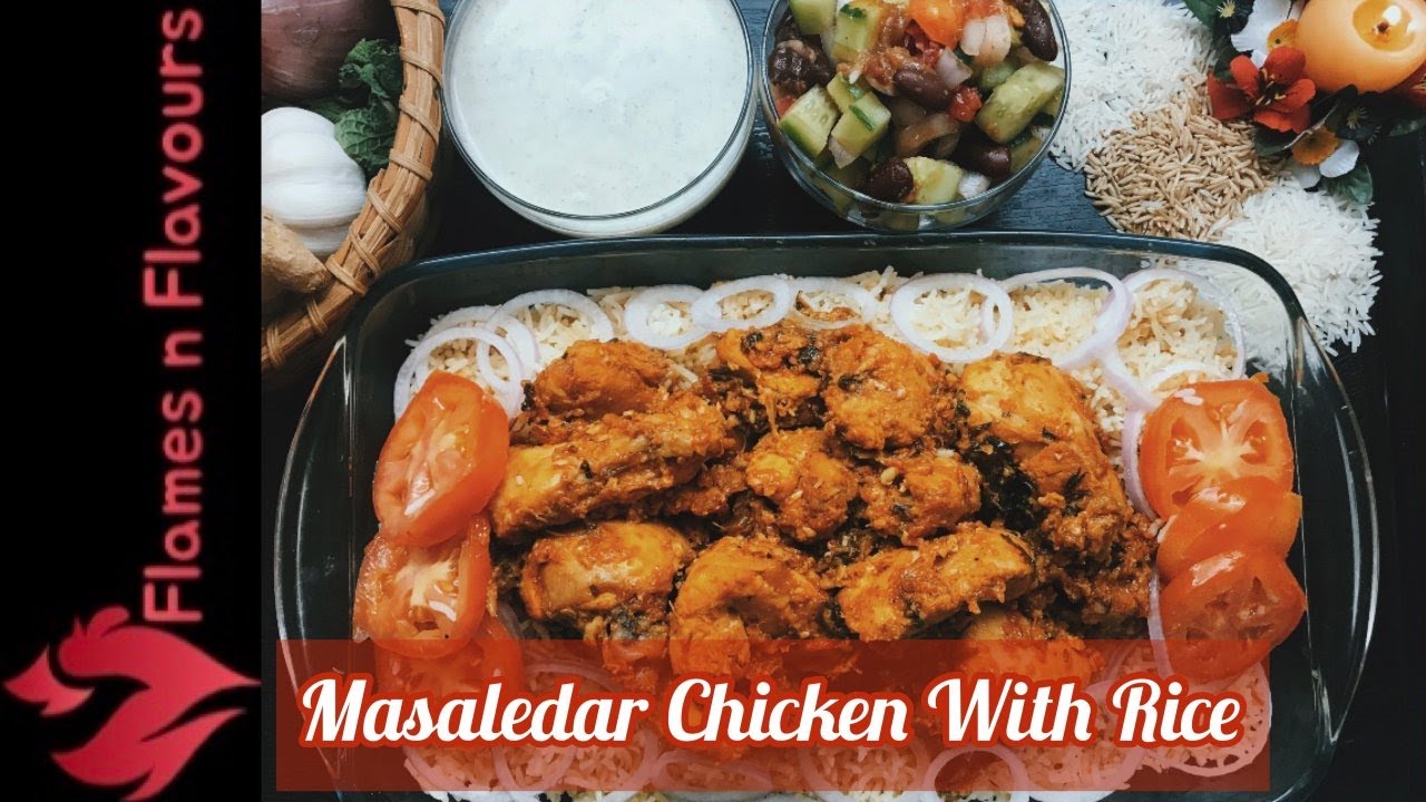 Masaledar Chicken And Rice || Recipe By Flames n Flavours - YouTube