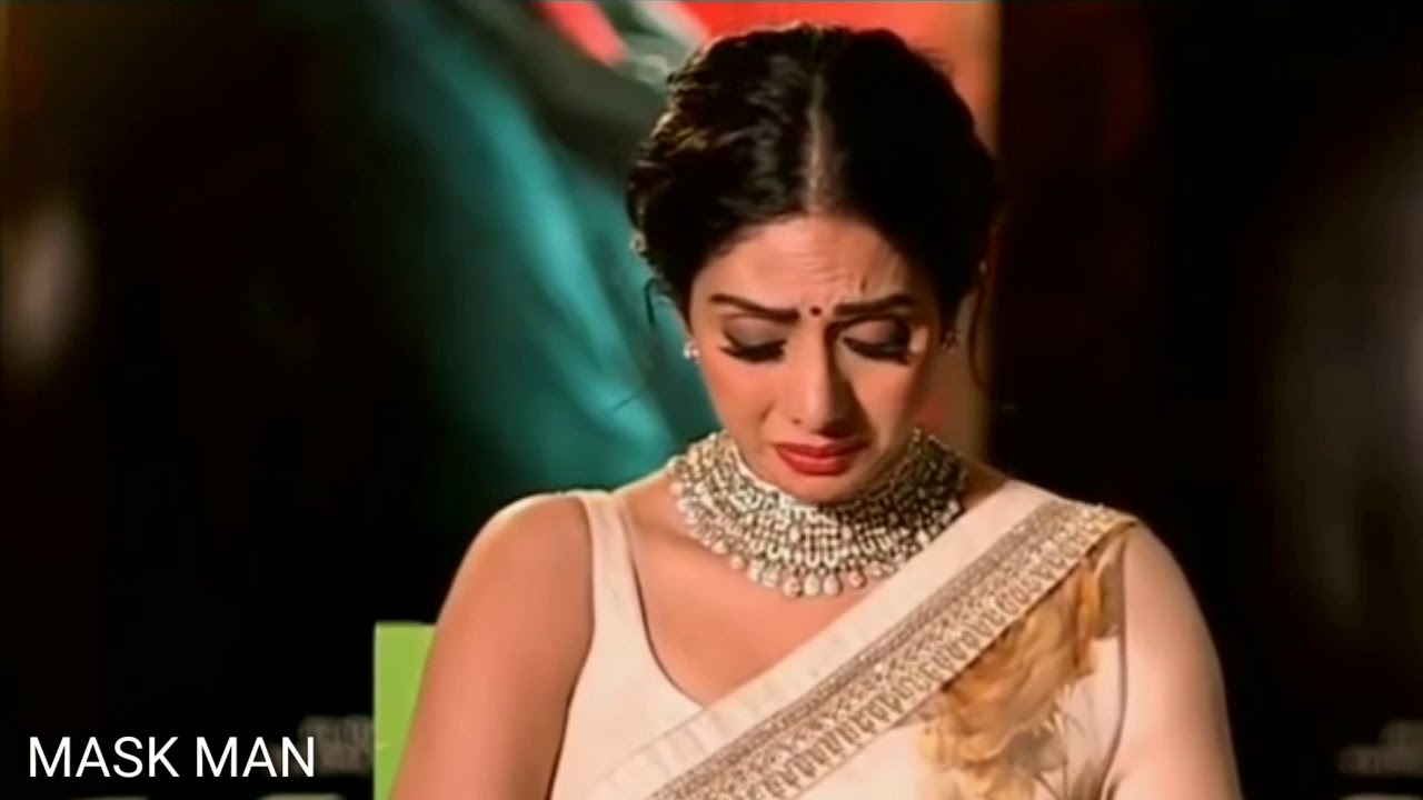 Sridevi last emotional speech before death / Hindi / Mask Man - YouTube