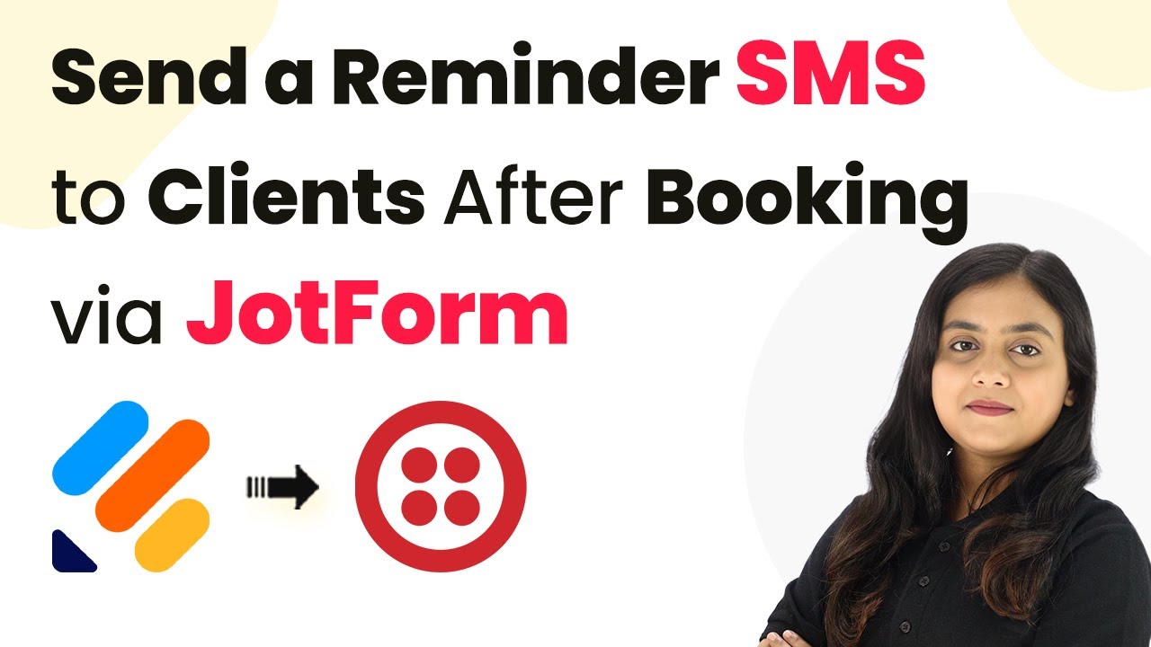 How to Send a Reminder SMS to Clients After Booking via JotForm - YouTube