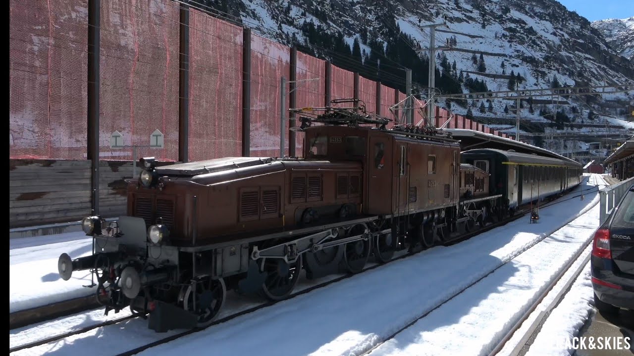 The Legendary Swiss Crocodile 14253 Train in Goschenen(Schweizer ...