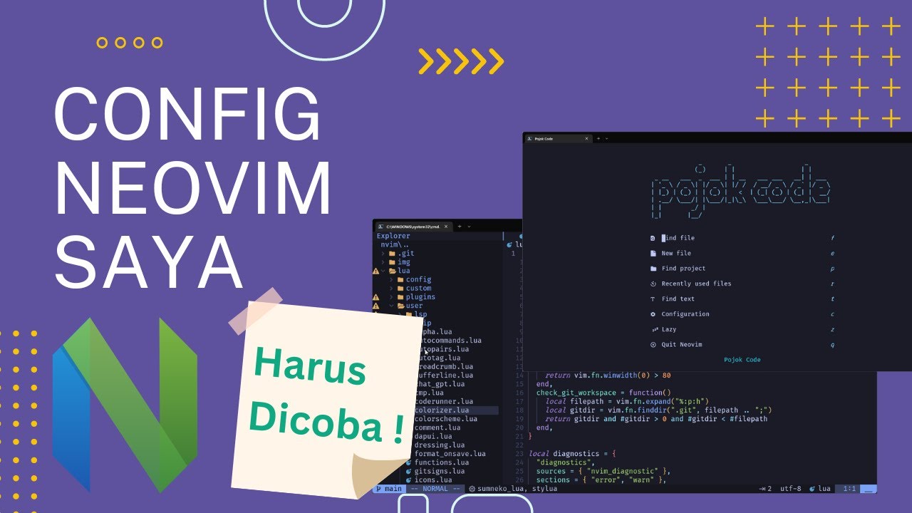Neovim Tutorial Setup Config Pojok Code Plugin Manager Dasar Lazy Nvim Youtube 2326