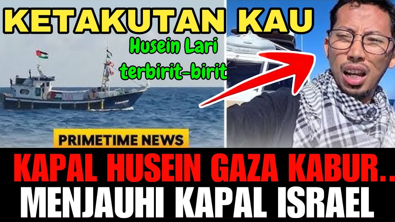 Kapal Sumud Flotila ditangkap Israel. Husein Gaza Kabur ️ - YouTube