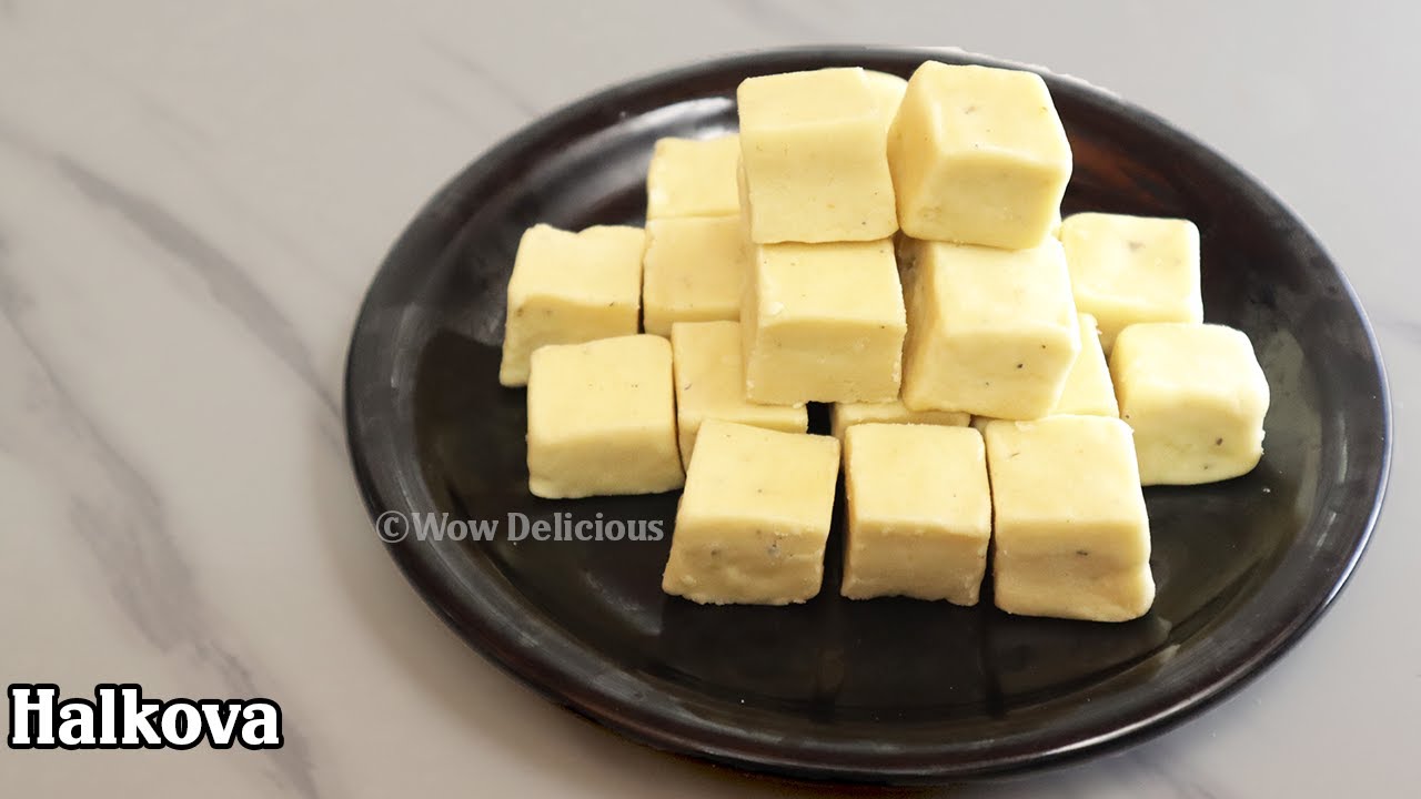 90's kids favorite sweet | Halkova Recipe | Maida Burfi | Palkova ...